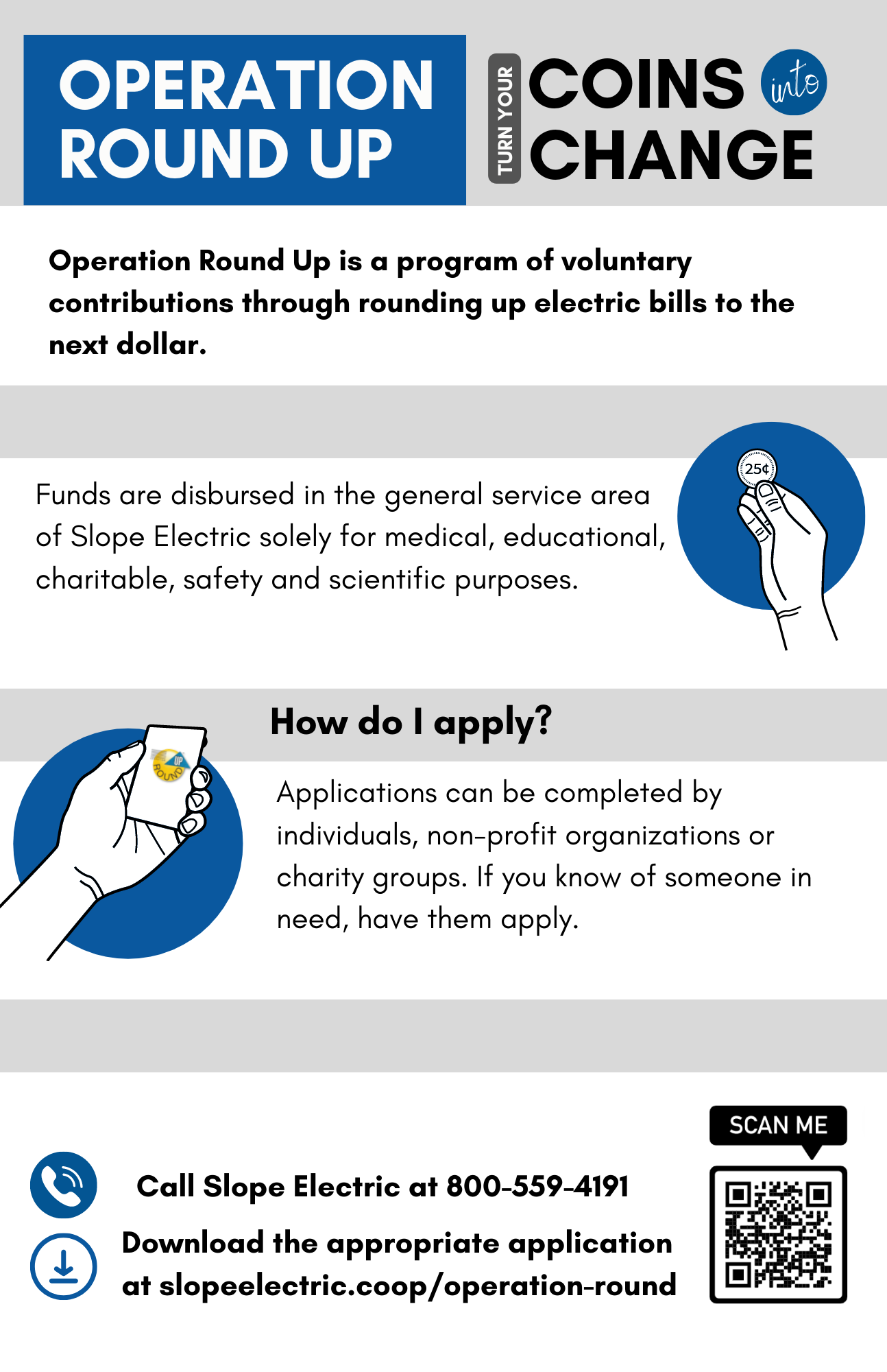 Operation Round Up | Slope Electric Cooperative